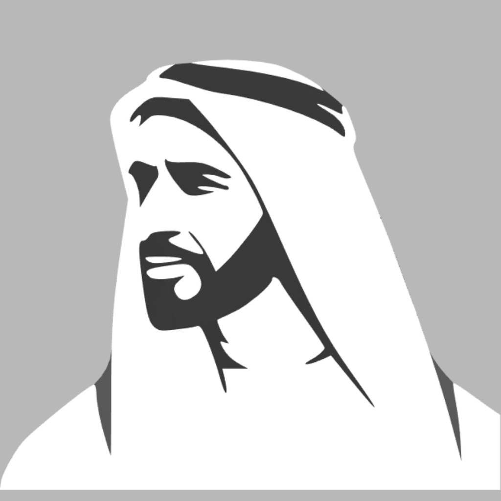Free STL file Sheikh Zayed Bin Sultan Al Nahyan - Sticker・3D printable ...