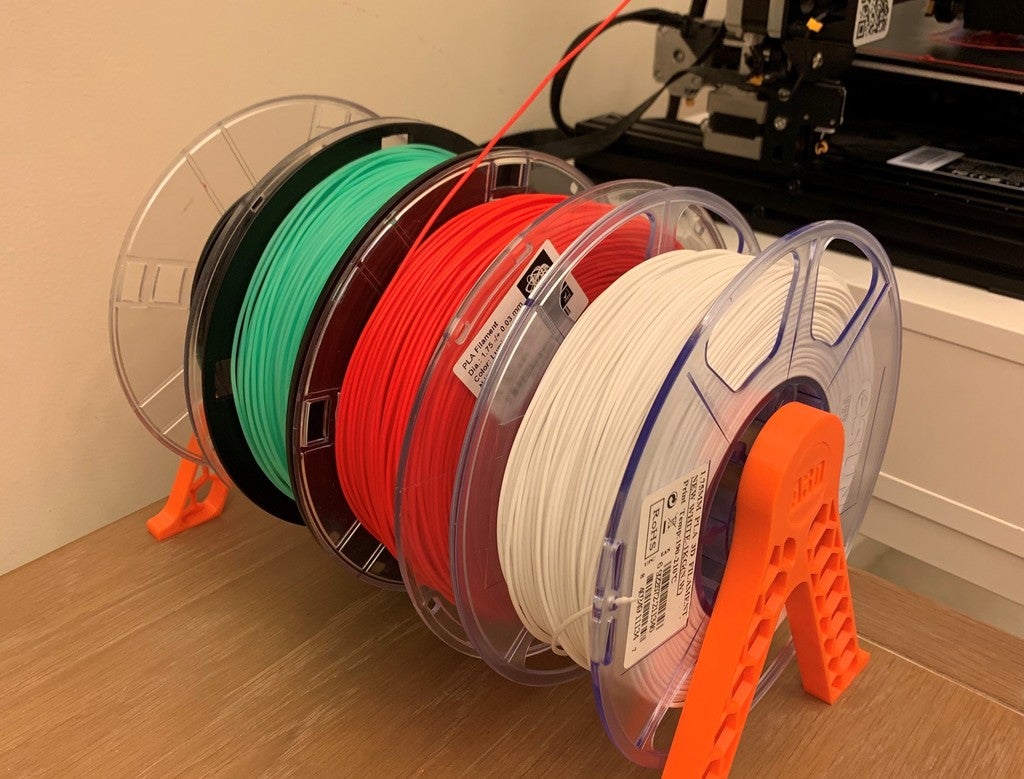 Free STL File Multi Spool Holder with Locking Mechanism 3D Print 