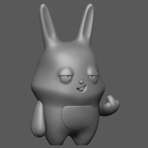Download STL file Bad rabbit • 3D printable model ・ Cults