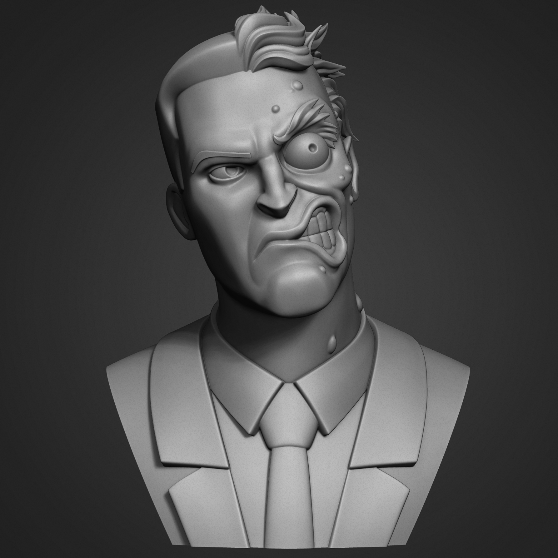 STL file Two-Face・Template to download and 3D print・Cults