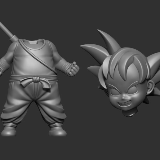 Download 3D printing templates Little Goku ・ Cults