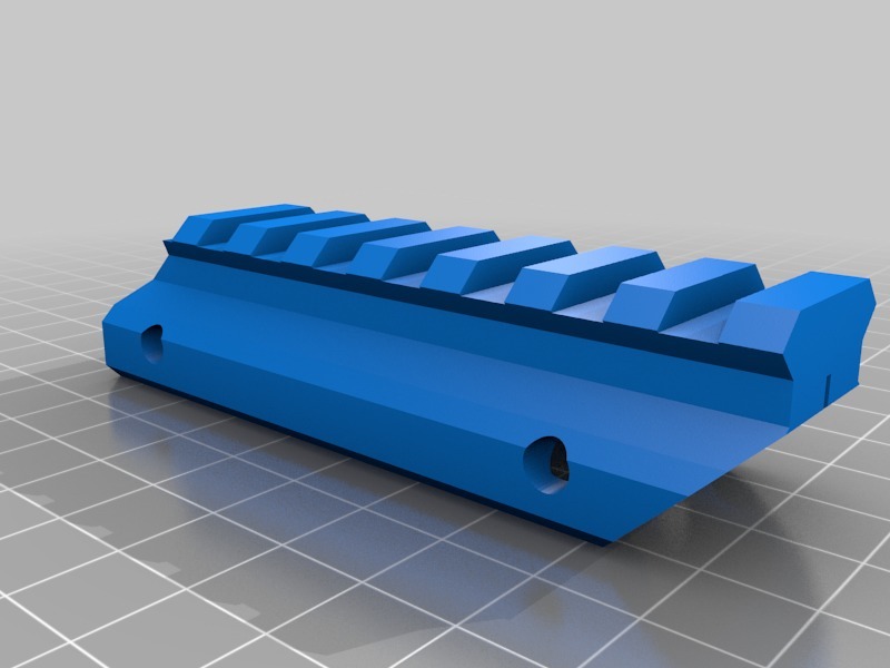 Free 3D file Picatinny Rail Riser 13mm - takes 25x5mm bolt・3D print ...