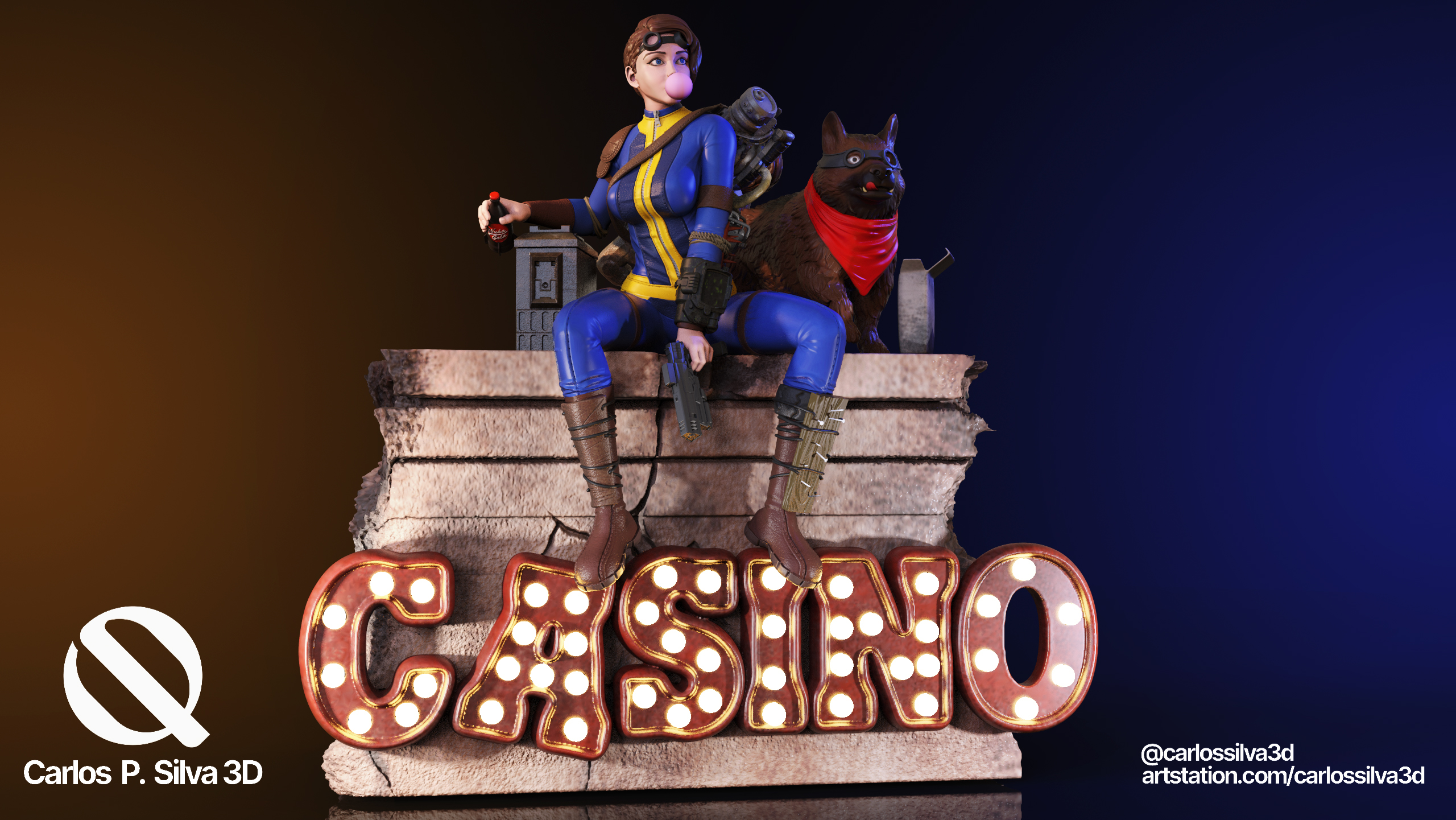 3D file Fallout Girl 👧・3D printer design to download・Cults