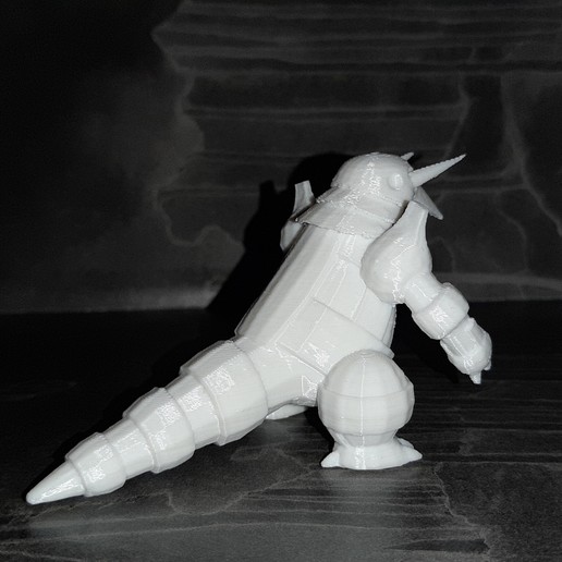 Download STL file Lairon Aggron mega Aggron pokemon • Model to 3D print ...