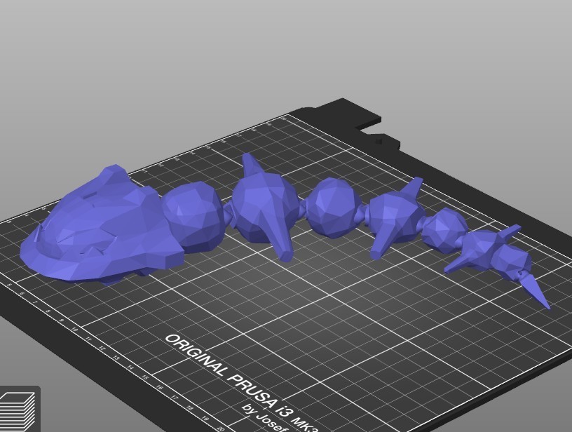 STL file Flexi pokemon Steelix・3D printer model to download・Cults