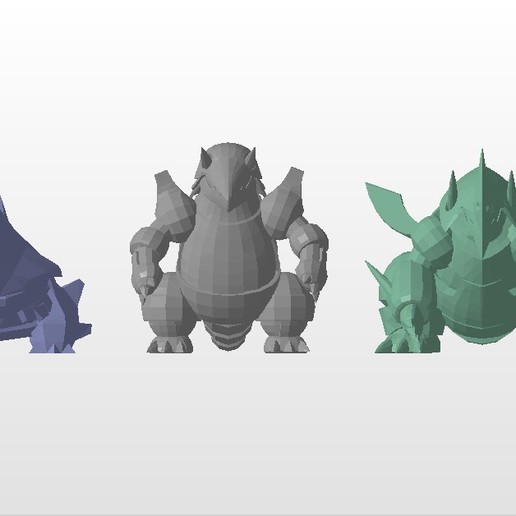 Download STL file Lairon Aggron mega Aggron pokemon • Model to 3D print ...