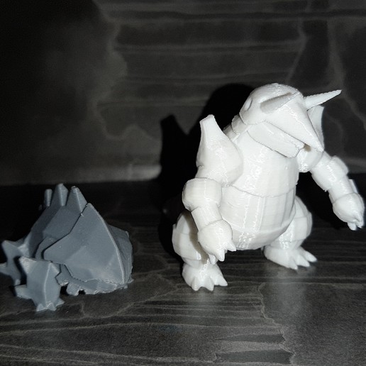 Download STL file Lairon Aggron mega Aggron pokemon • Model to 3D print ...