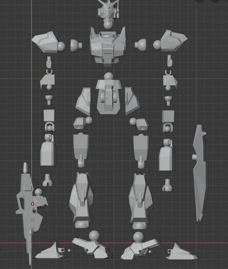 Archivo STL gratuito Robot Gundam articulado 🤖・Objeto imprimible en 3D ...