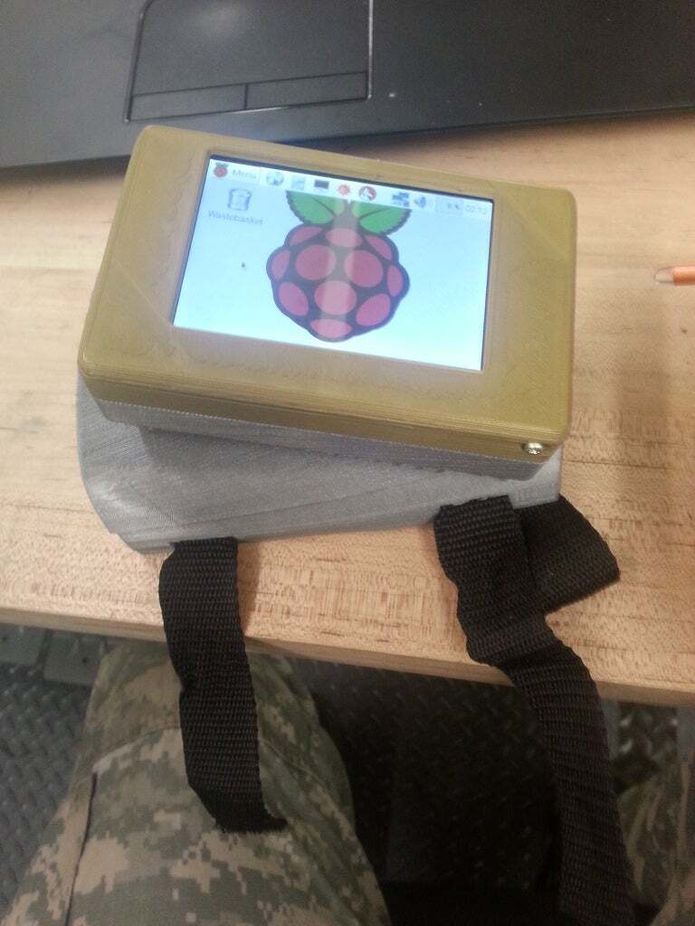 Free STL file Wrist mounted Touch Pi: Portable Raspberry Pi A+・Model to download and 3D print・Cults