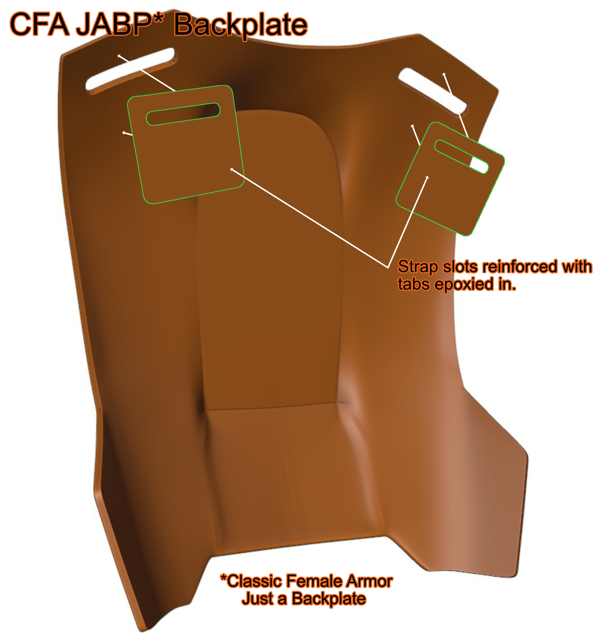 3D file Female Backplate Armor [CFA]・3D printing template to download・Cults