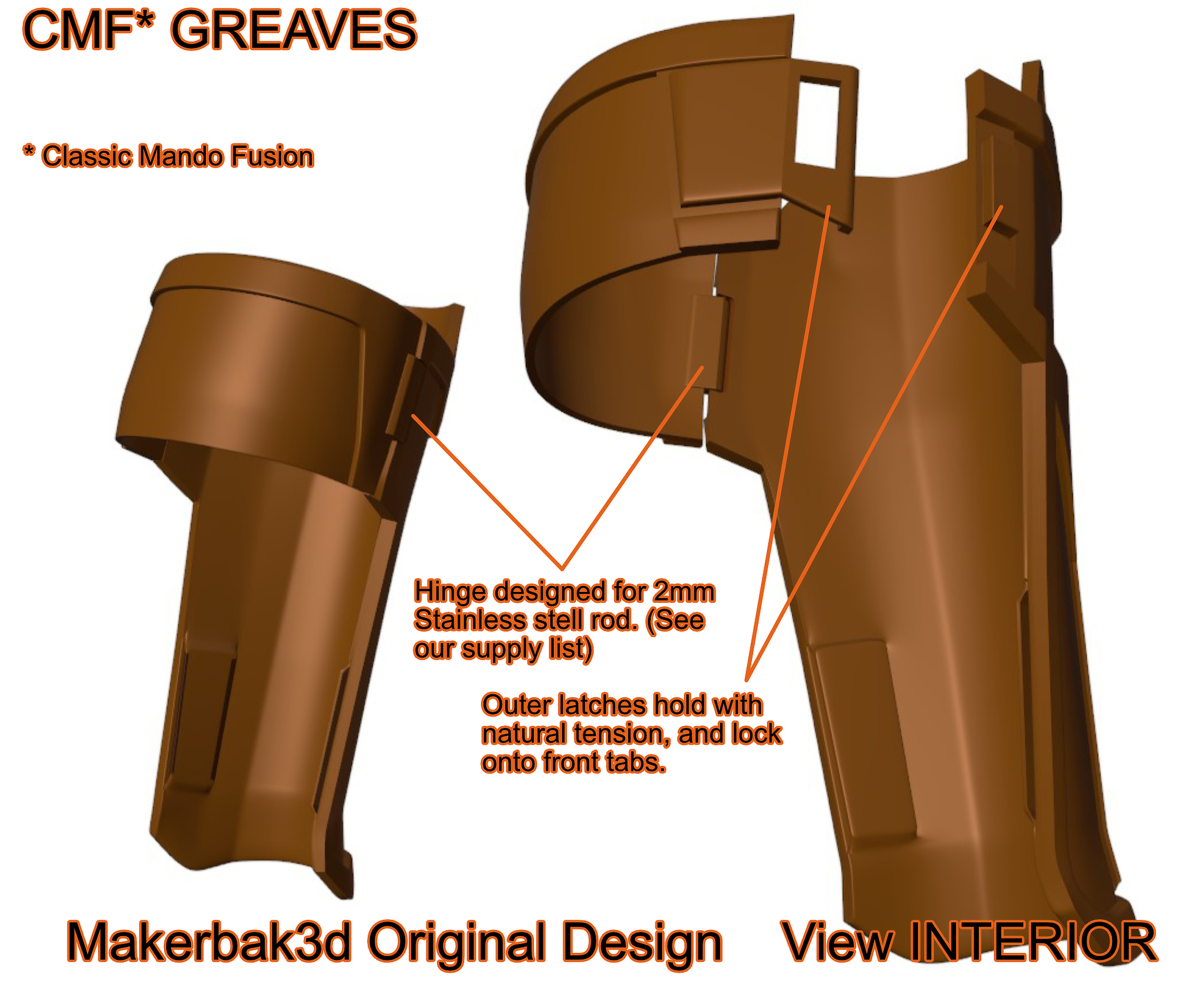 3D file Greaves Shin Armor [CMF] 🦵・Template to download and 3D print・Cults