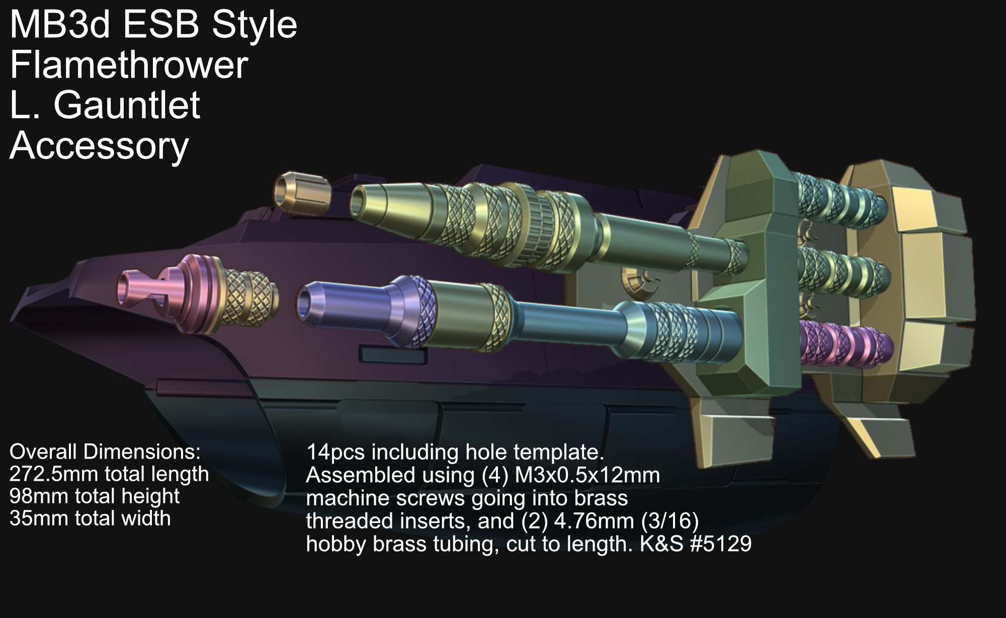 3D file ESB Style Flamethrower 🔥・Model to download and 3D print・Cults
