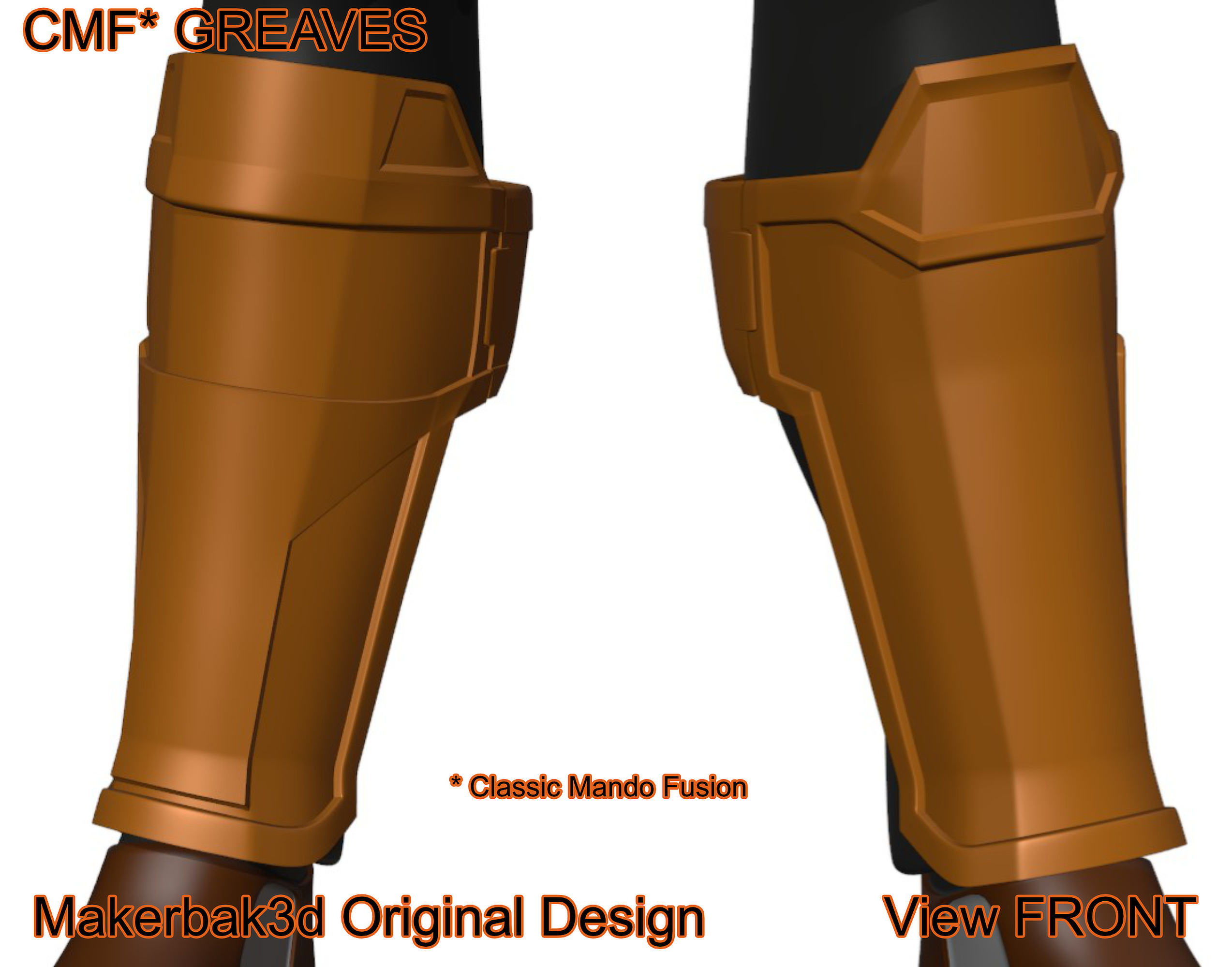 3D file Greaves Shin Armor [CMF] 🦵・Template to download and 3D print・Cults