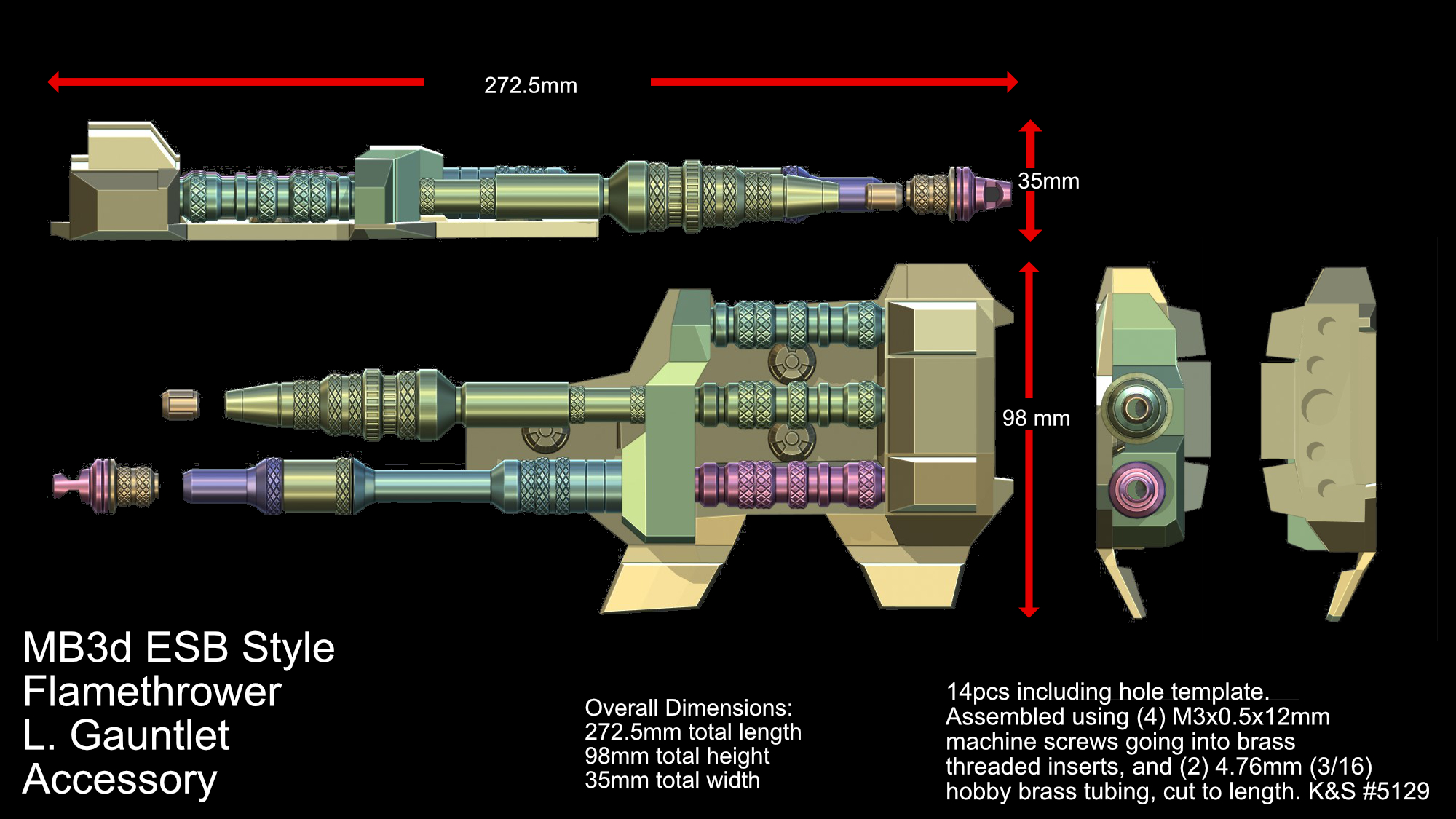 3D file ESB Style Flamethrower 🔥・Model to download and 3D print・Cults