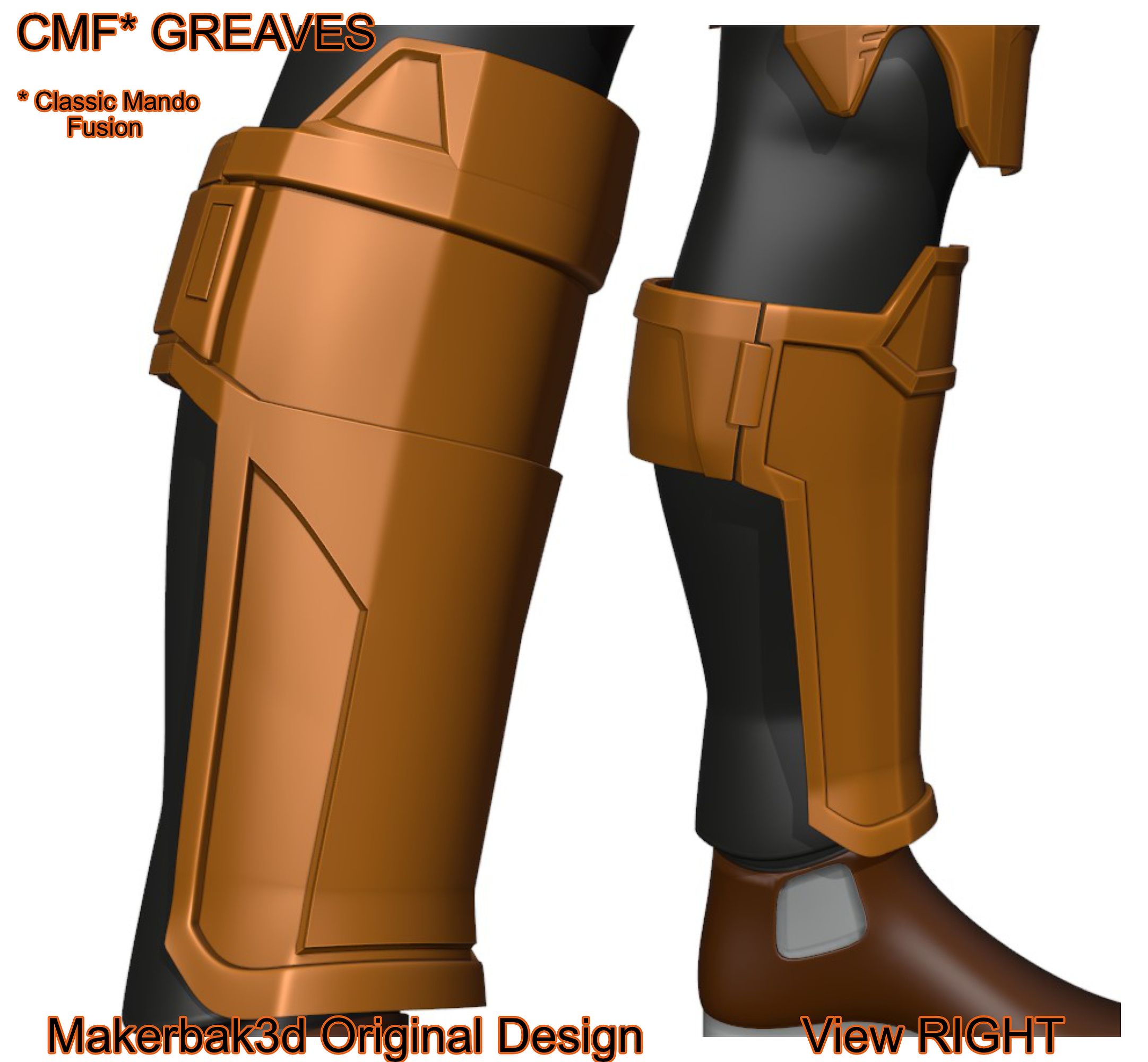 3D file Greaves Shin Armor [CMF] 🦵・Template to download and 3D print・Cults