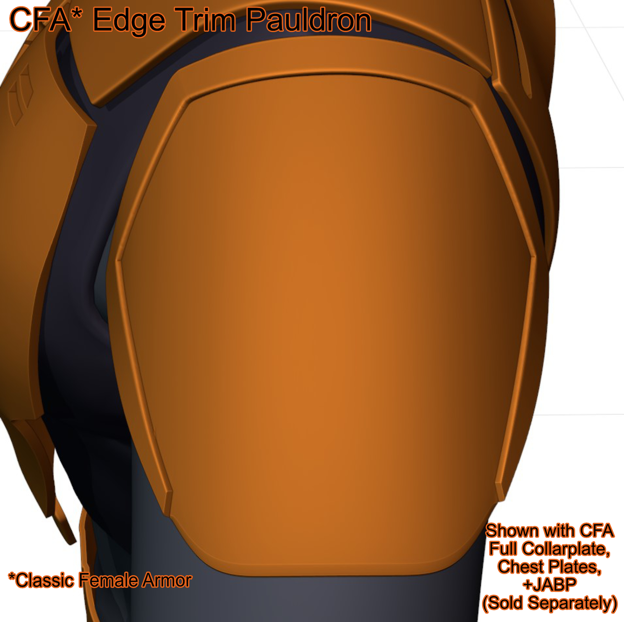 3D file Female Shoulder Armor [CFA]・3D printable design to download・Cults
