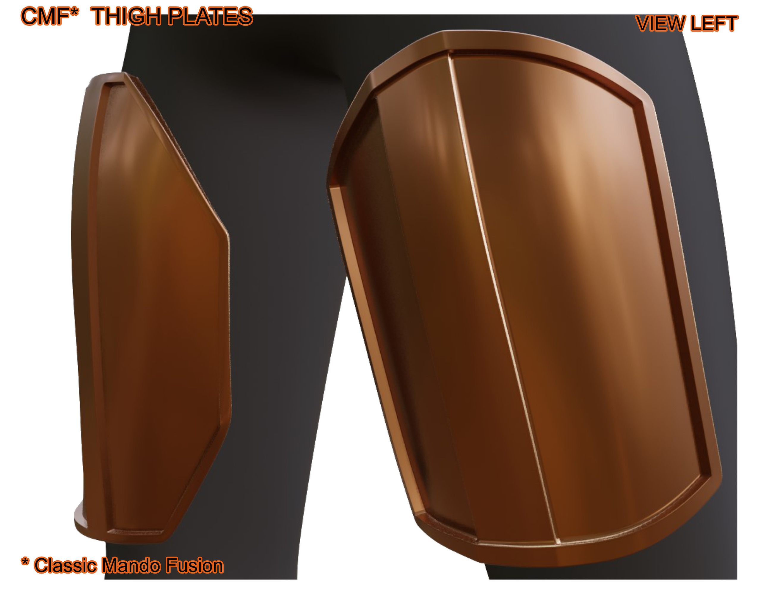 3D file Thigh Armor [CMF]・Model to download and 3D print・Cults