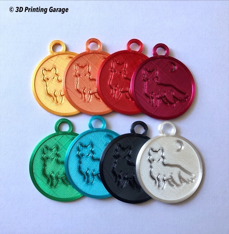 STL file Keychain Wolf Night・3D printable model to download・Cults