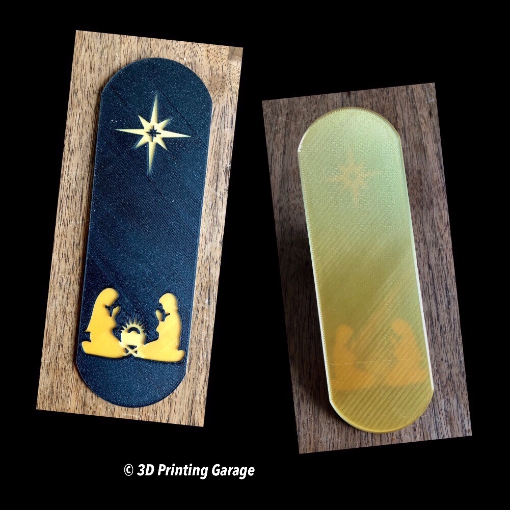 STL file Bible-Christmas-Bookmark 🎄・Model to download and 3D print・Cults