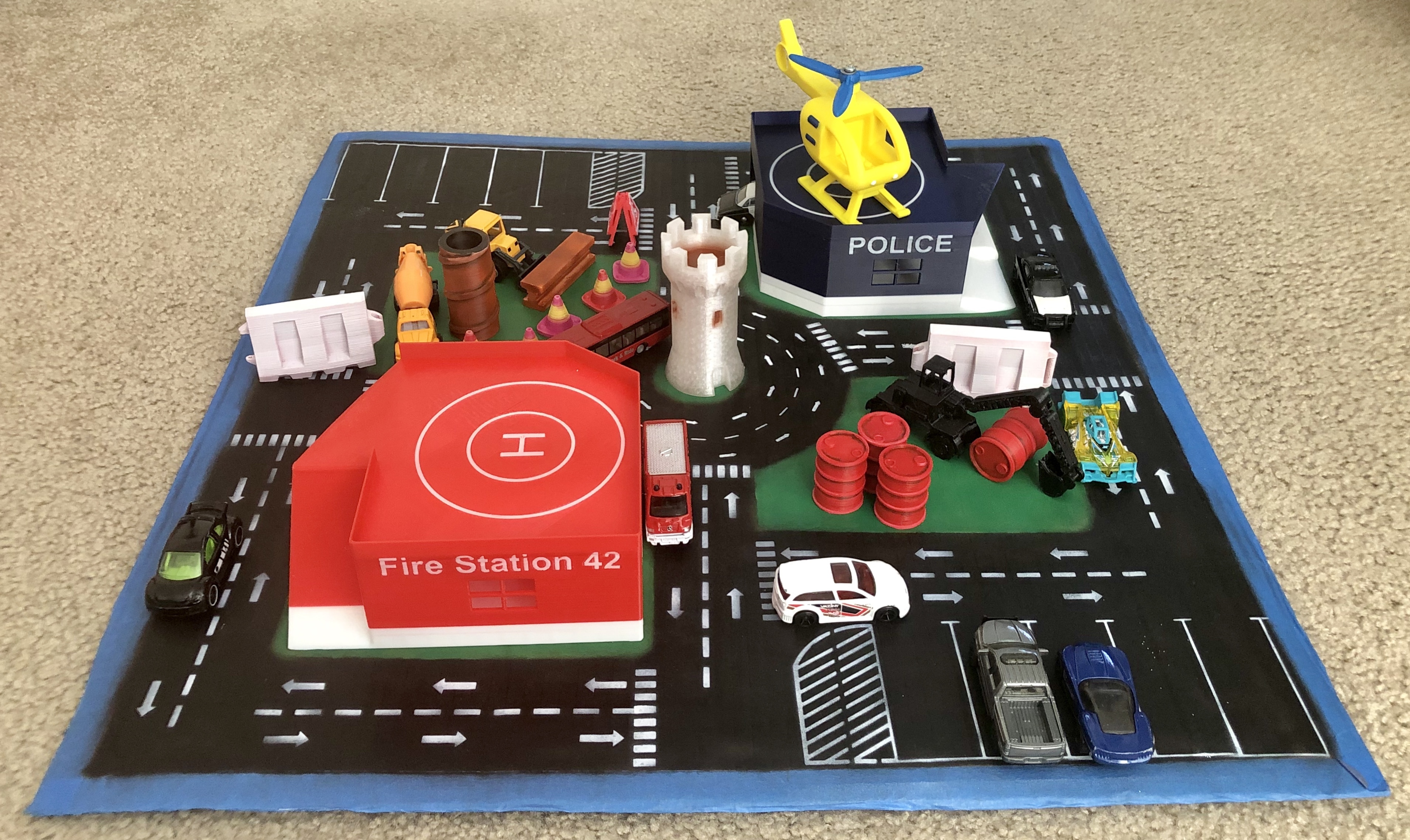 Descargar archivo STL gratis Plantillas de mapas de calles para niños ...