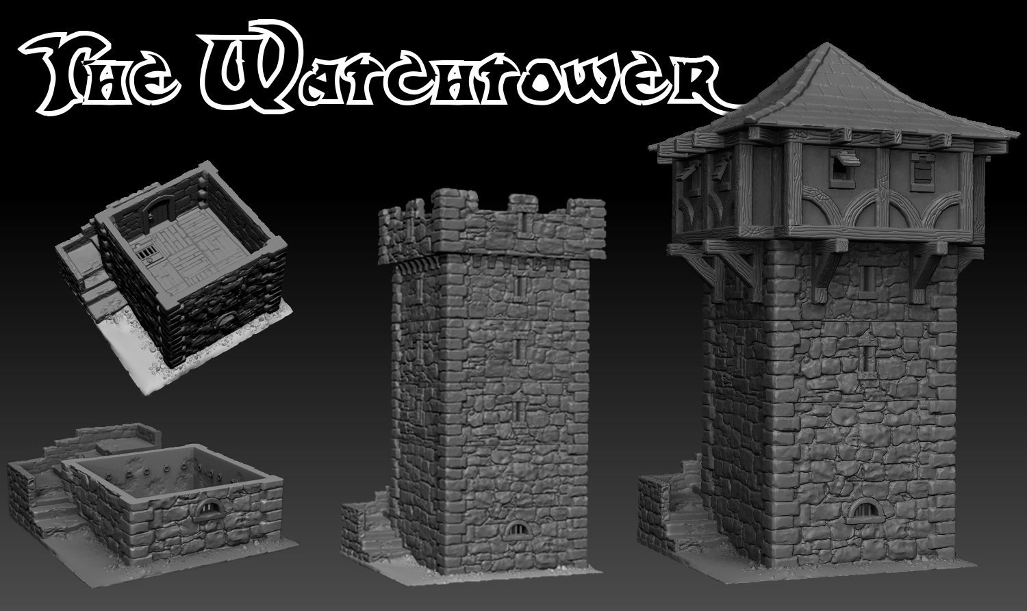 Archivo 3D Paisaje Medieval - La Atalaya 🧩・Diseño de impresión en 3D ...