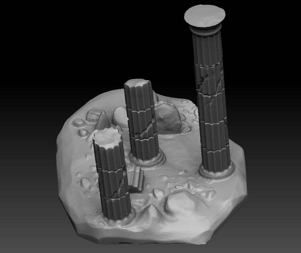 Free STL file Roman/Greek Ruin Column・3D printable object to download・Cults