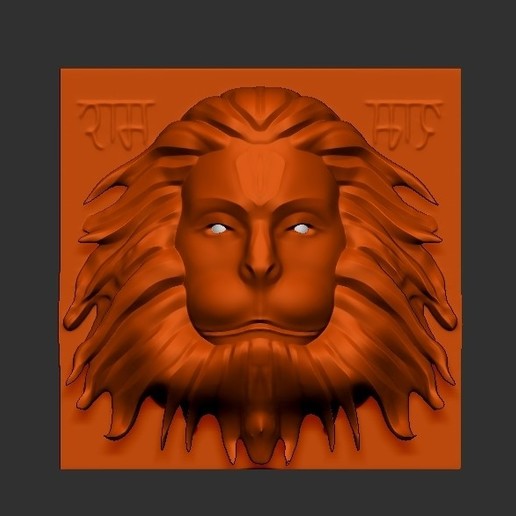 Download OBJ file hanuman face,hanuman cad model, hamuman 3d • 3D ...