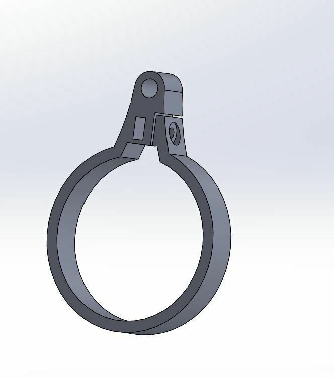 STL file Vision King LPVO 1-4X Throw Lever・3D print design to download ...