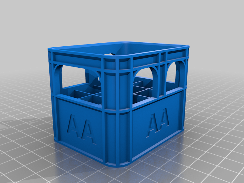 Free 3D file Beer Crate battery holder AA/AAA stackable plus letters 🍺 ...