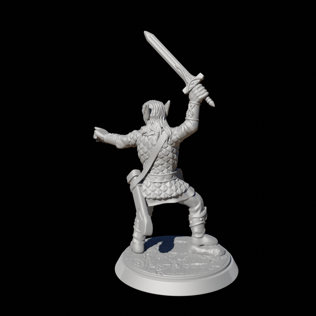 STL file High Elf Paladin RPG Miniature STL pre-supported 🧝・3D print ...