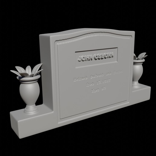 Download STL file 5 pack – Tombstones and gravestones • 3D printing ...