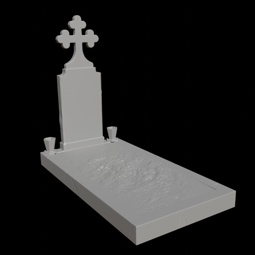Download STL file 5 pack – Tombstones and gravestones • 3D printing ...