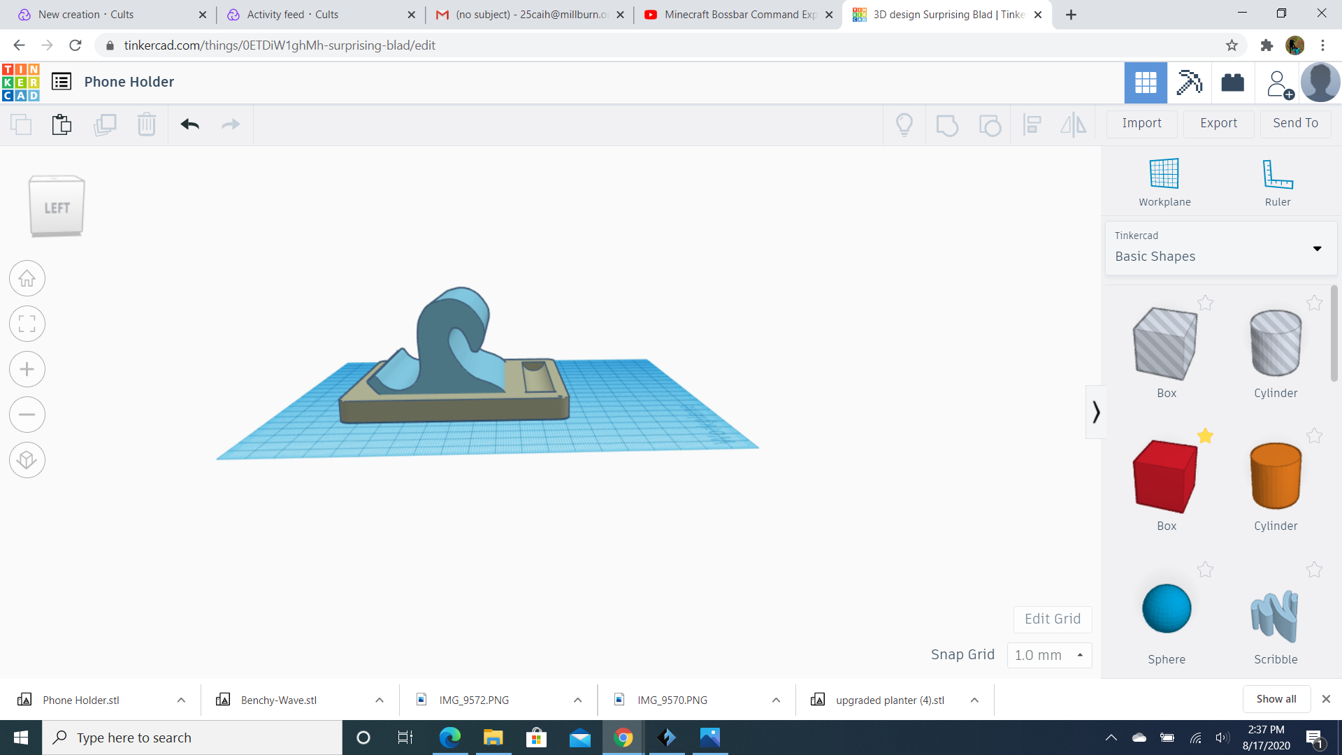 Free STL file Ocean Wave double phone holder・3D printer design to ...