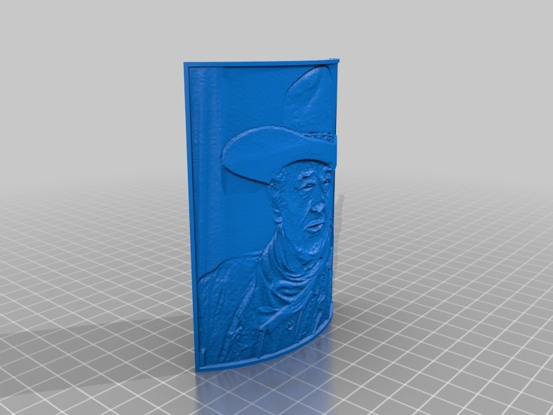 Archivo STL gratis John Wayne Lithophane・Diseño por impresión en 3D ...