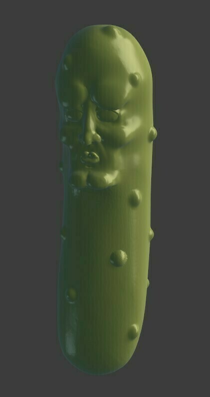 Free STL file Handsome Squidward Pickle・3D print object to download・Cults