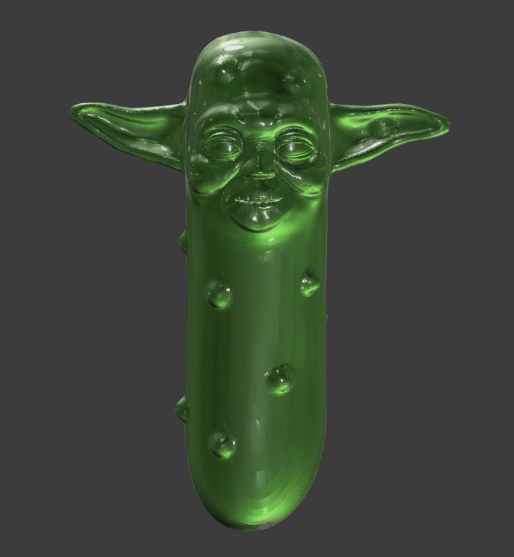 Free STL file Pickle Yoda ・3D printing idea to download・Cults