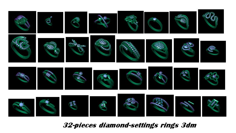 3D file 32-pieces ring 3dm・Model to download and 3D print・Cults