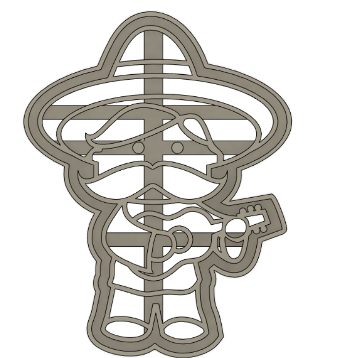 STL file Mariachi cookie cutter・3D printable design to download・Cults