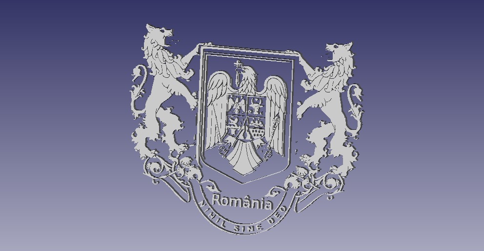 Free 3D file Stema Romaniei (1990-2012) v0.1・3D printer design to ...