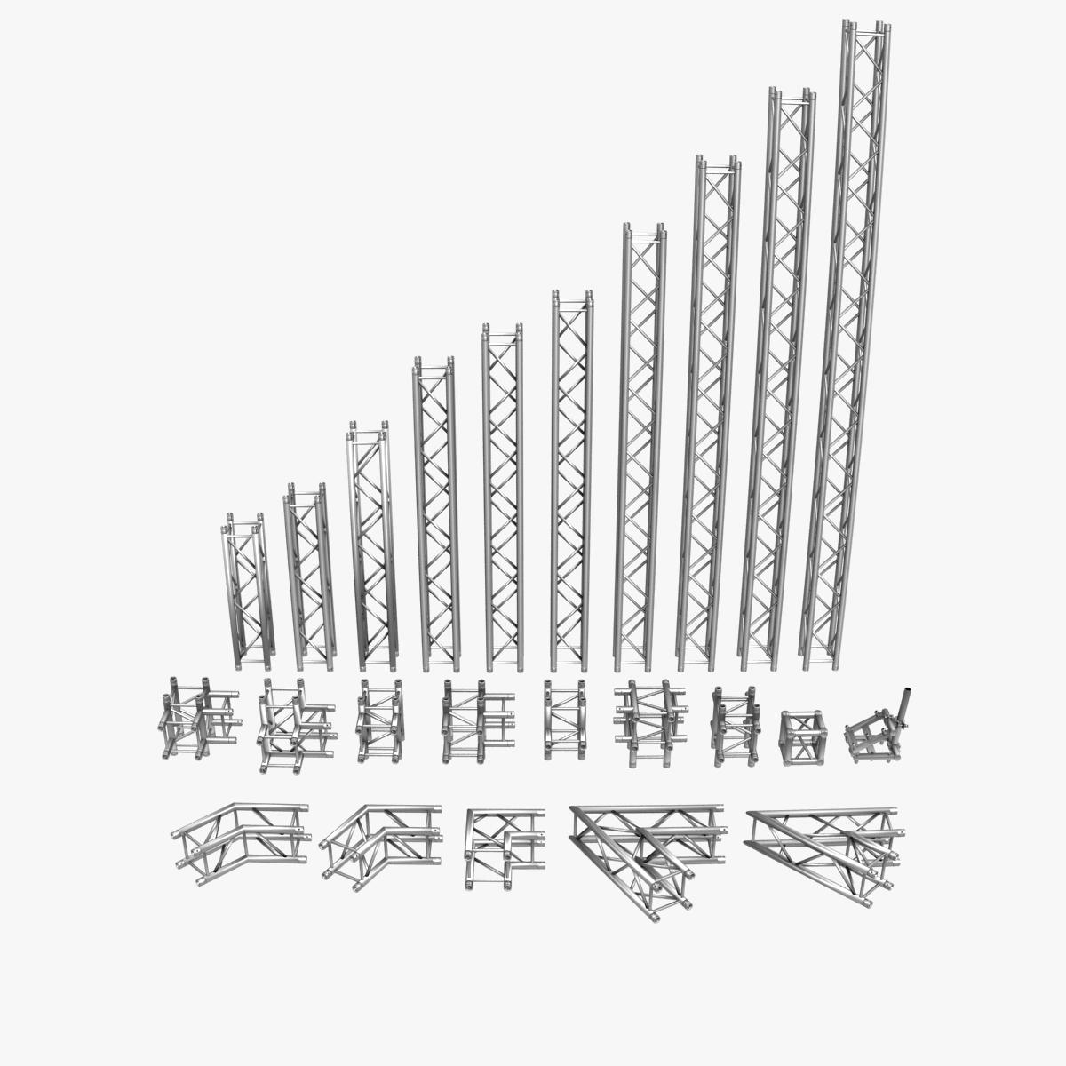 3D file Square Truss Standard Collection (24 Modular Pieces) 🟪・3D ...