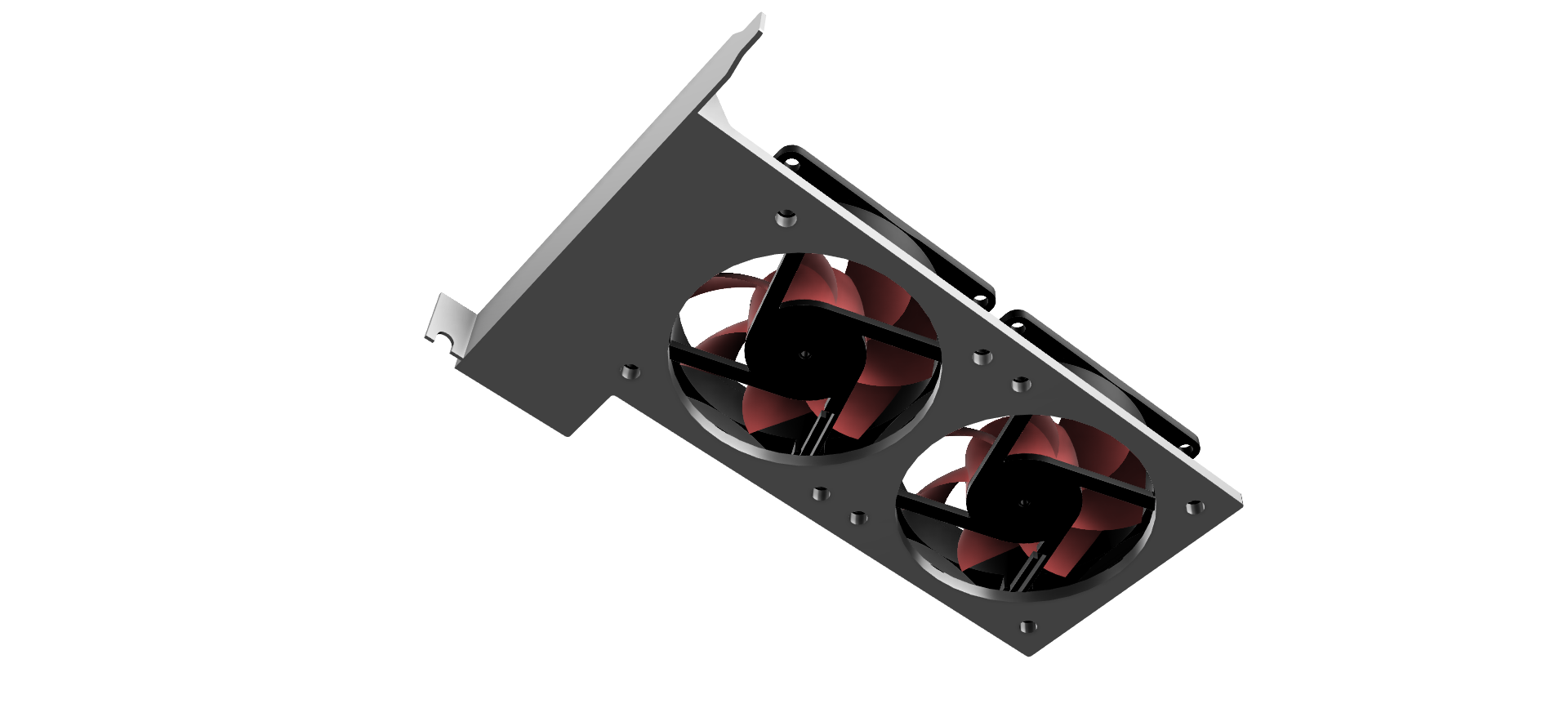 Free STL file PCie 80mm and 70mm fan - Graphic card cooler・3D printing ...