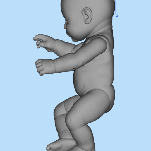 Download OBJ file little baby 3D print model • 3D printer model ・ Cults