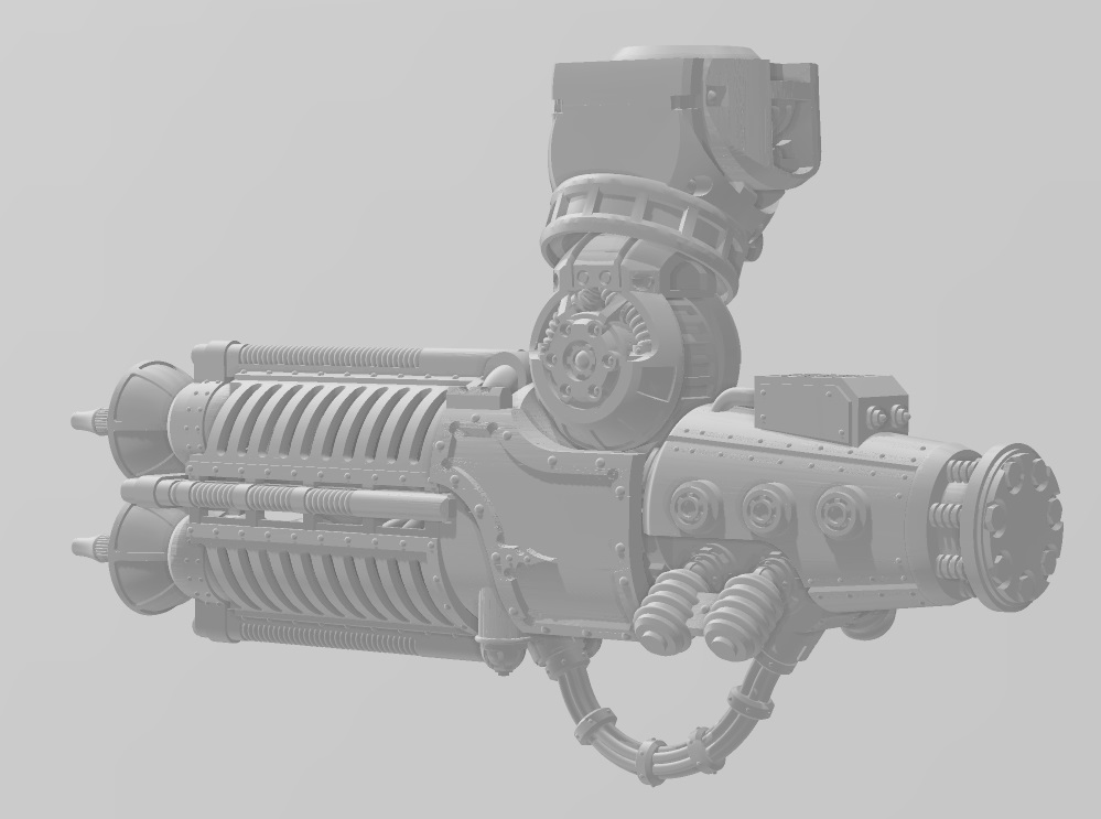 STL file Anhur Class Macro Conversion Beam Cannon for AT Warmaster ...