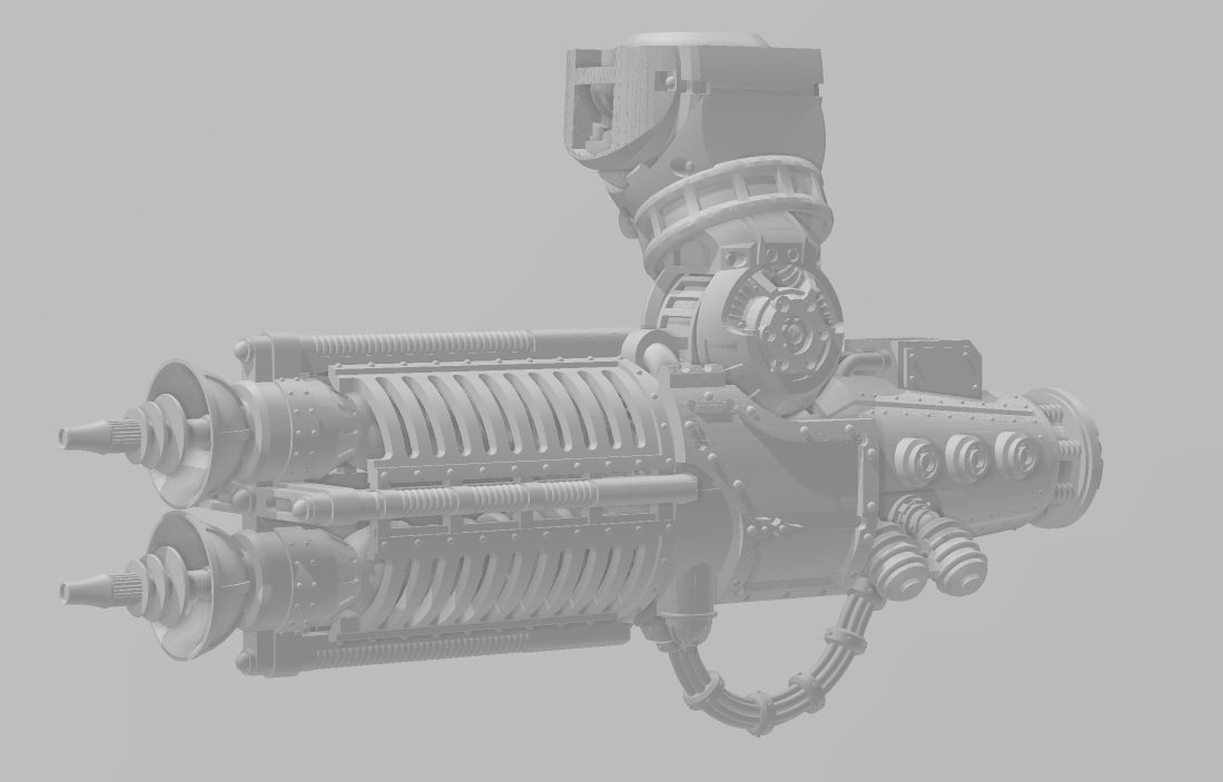 STL file Anhur Class Macro Conversion Beam Cannon for AT Warmaster ...