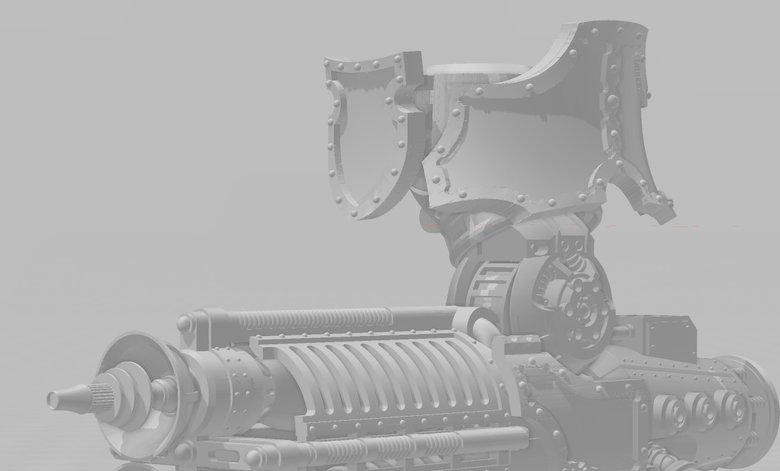 STL file Anhur Class Macro Conversion Beam Cannon for AT Warmaster ...