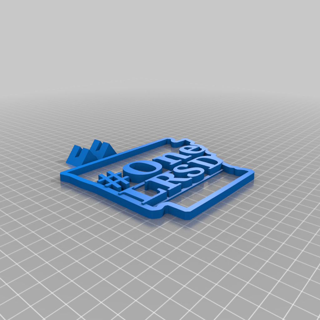 Free 3D file #OneLRSD Printable Sign・3D printer design to download・Cults