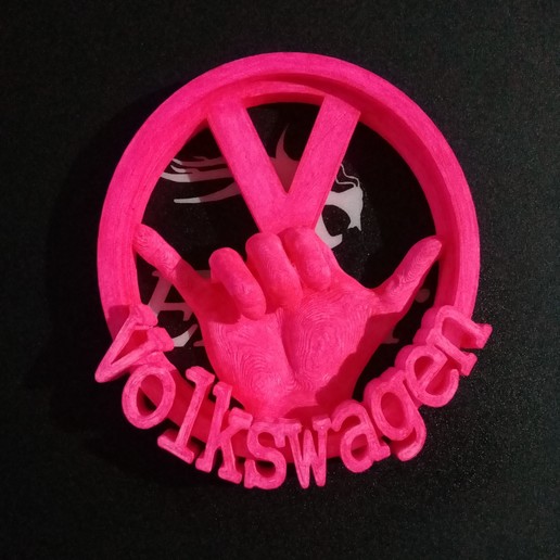Télécharger fichier STL gratuit Le logo de VOLKSWAGEN à la main ...