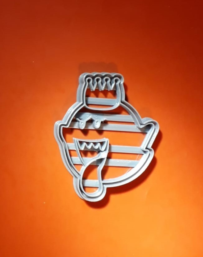 Free STL file King Boo cookie cutter From Mario Bros・3D printing ...