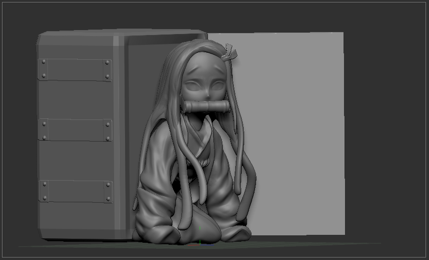 Archivo STL Nezuko en la caja -Impresión 3D・Design para impresora 3D ...