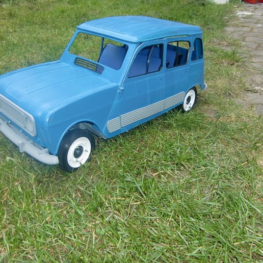 Download STL file RENAULT 4L BODY AND CHASSIS • Template to 3D print ...